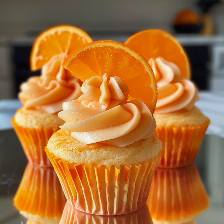 Orange Creamsicle Cupcakes with Orange Buttercream Frosting Recipe ...