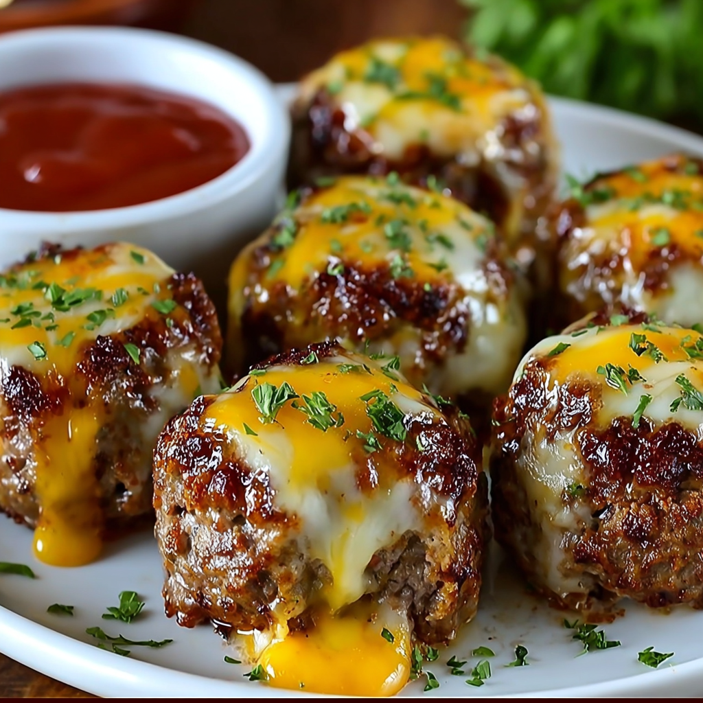 Cheesy Stuffed Meatloaf Bites: The Ultimate Comfort Food in One Perfect ...