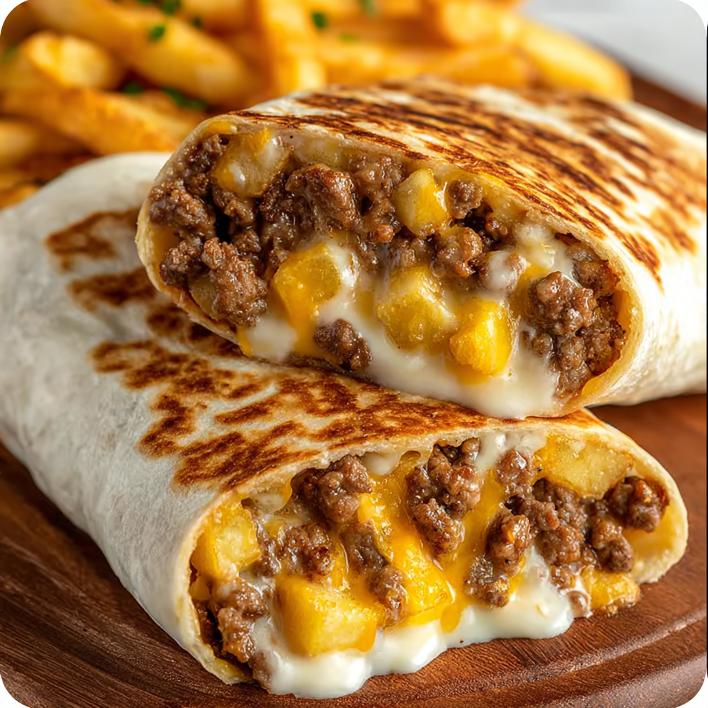 Beefy Cheesy Fries Wrap: The Ultimate Indulgent Comfort Food Wrap ...