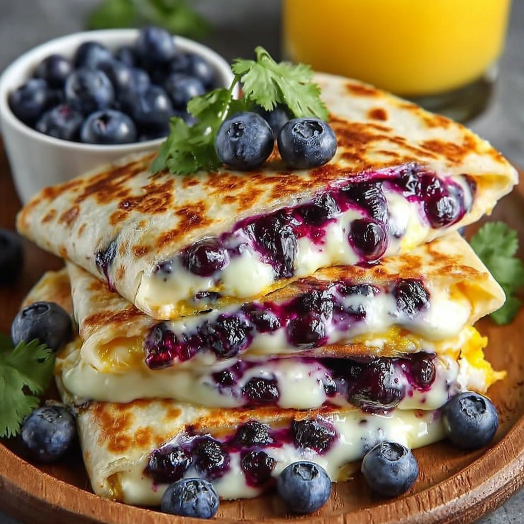 Blueberry Breakfast Quesadillas – A Sweet and Savory Morning Delight ...