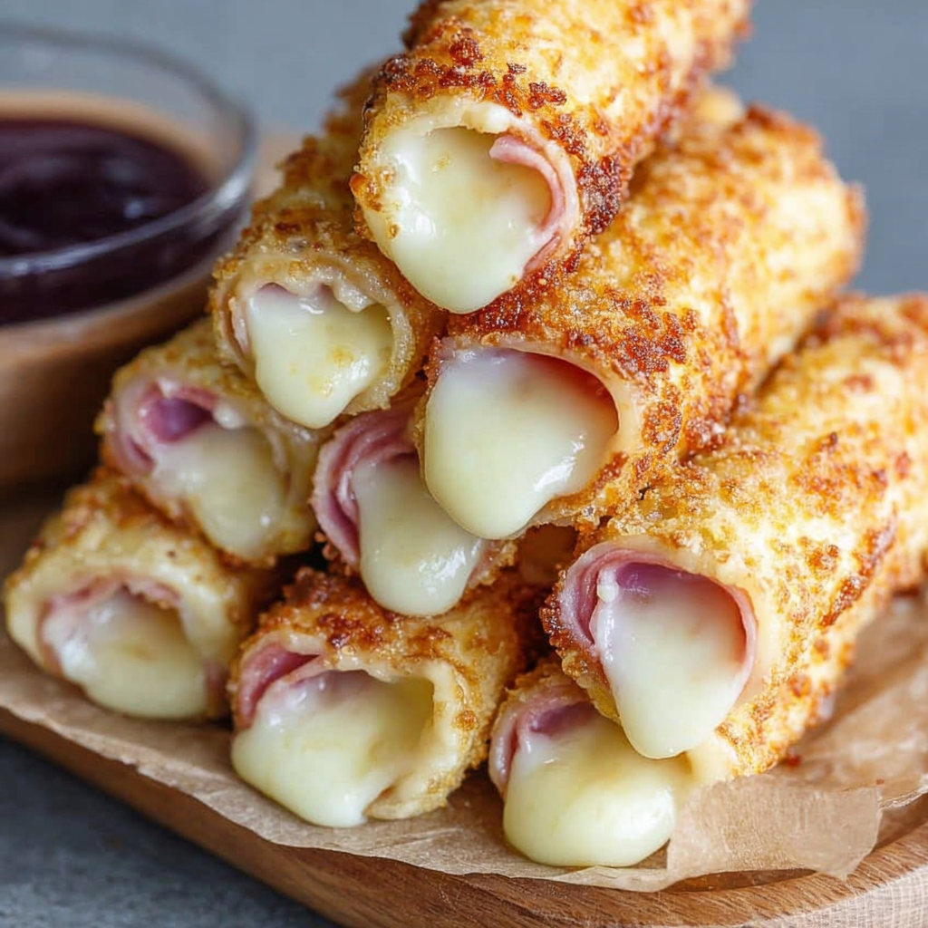 Baked Ham Cheese Mozzarella Sticks – A Crispy, Cheesy, Irresistible ...