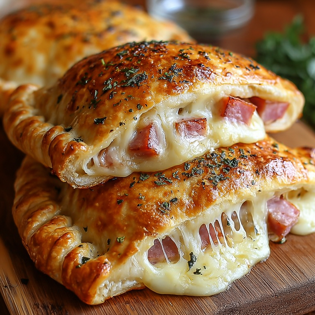 Ham and Cheese Calzones - Recipes By Clare