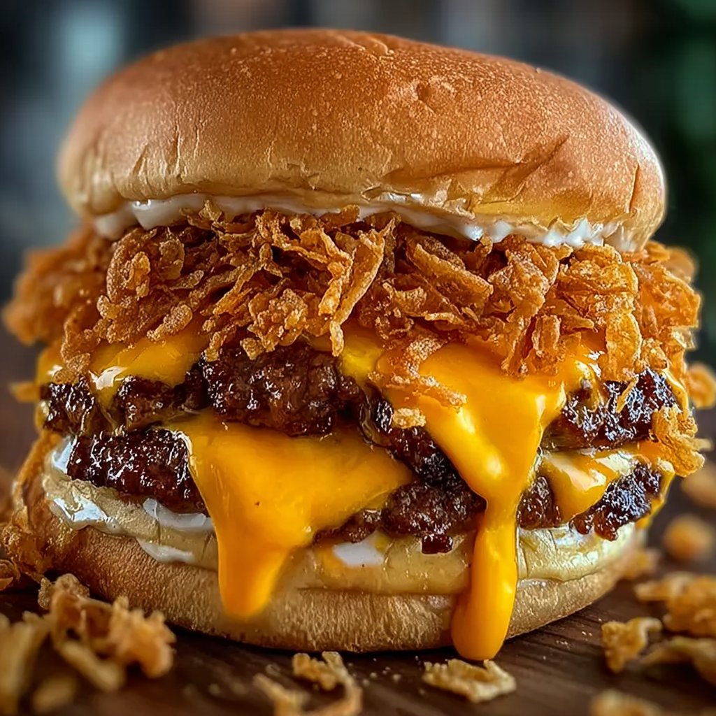 Doritos BBQ Ranch Smash Burger with Cheddar Flood - Recipes By Clare