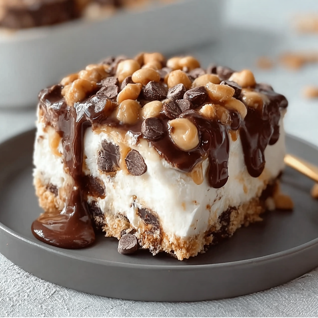 No-Bake Buster Bar Ice Cream Cake Bliss - Recipes By Clare