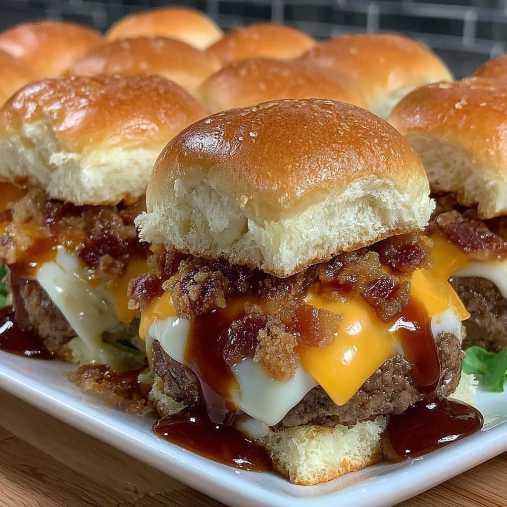 BBQ Cheeseburger Sliders (Easy Recipe) - Recipes By Clare