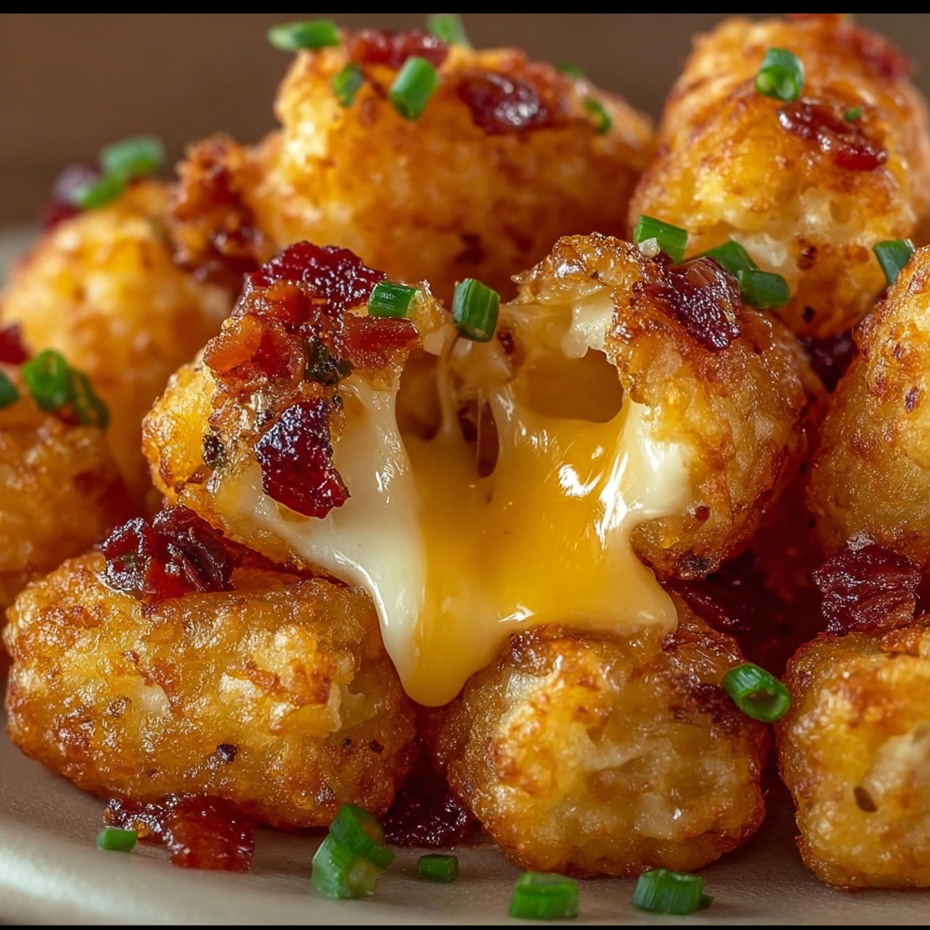 Bacon and Cheese-Stuffed Tater Tots - Recipes By Clare